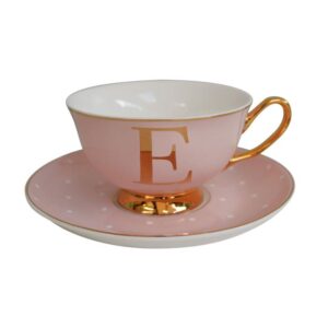 Bombay Duck Initial Teacup | Sweet Pea and Violet Store.